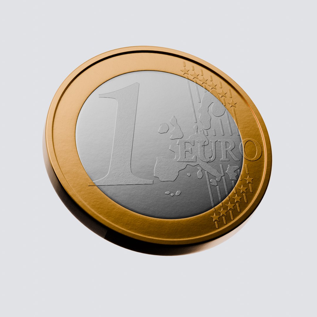 3D Euro Coin - TurboSquid 2332753