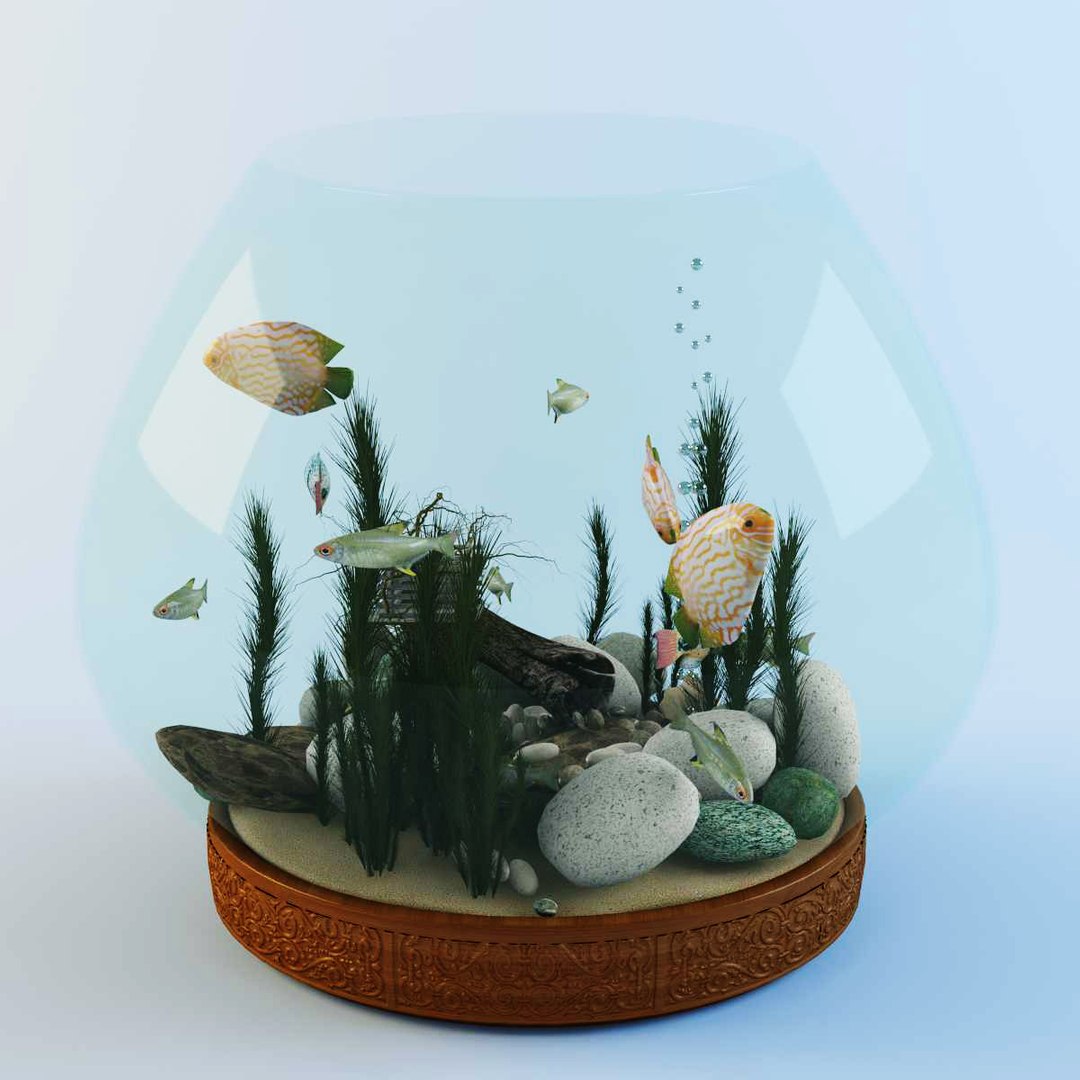 3ds Max Fish Aquarium