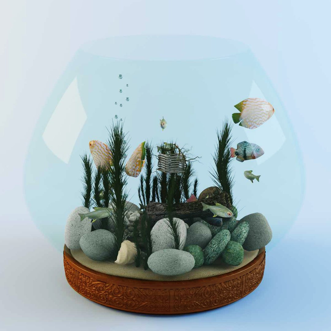 3ds Max Fish Aquarium