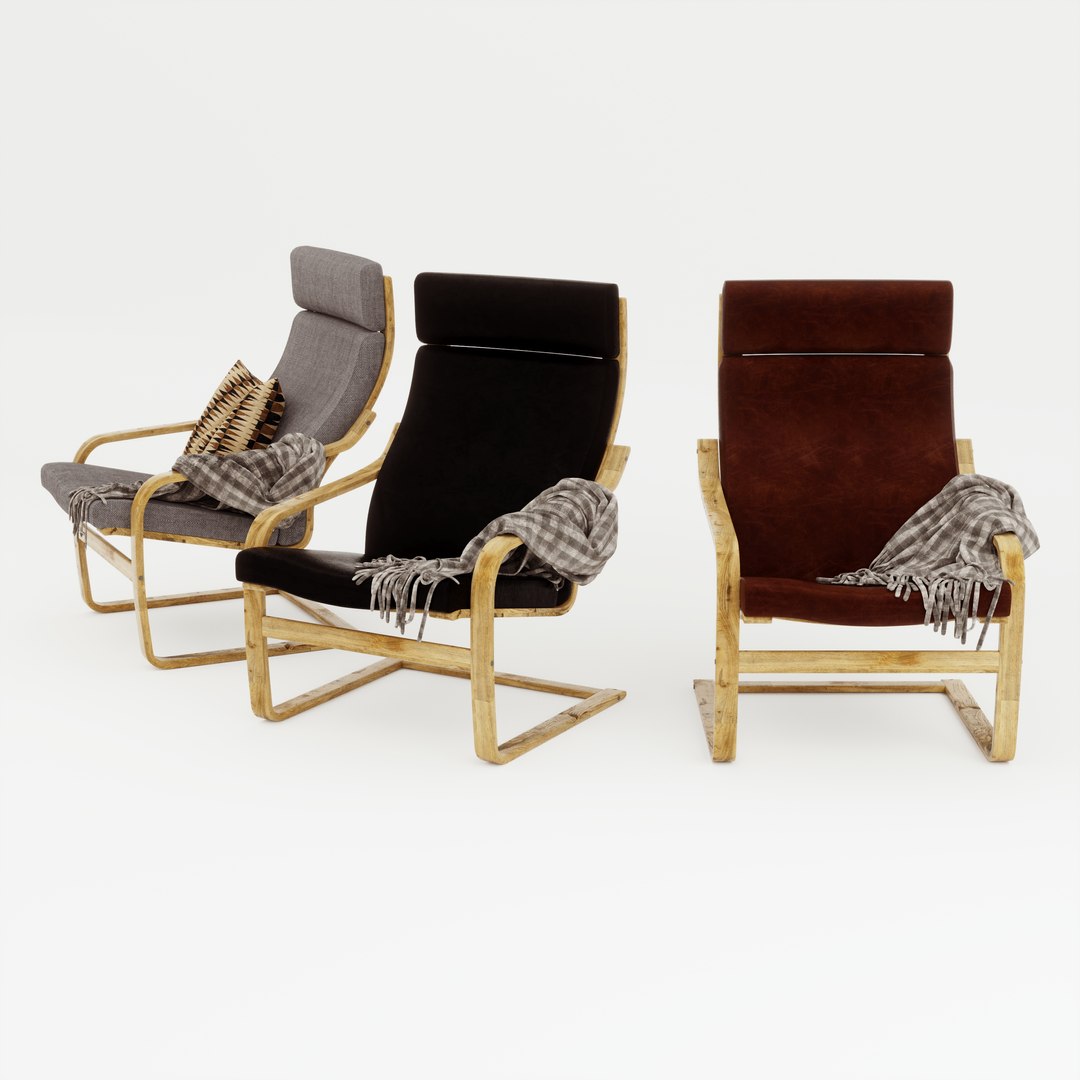 3D IKEA Style Armchair - TurboSquid 1940950