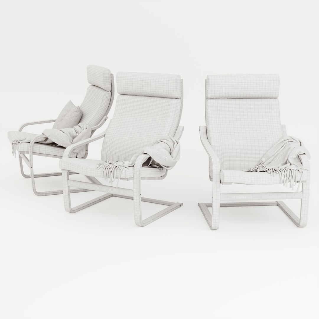 3D IKEA Style Armchair - TurboSquid 1940950