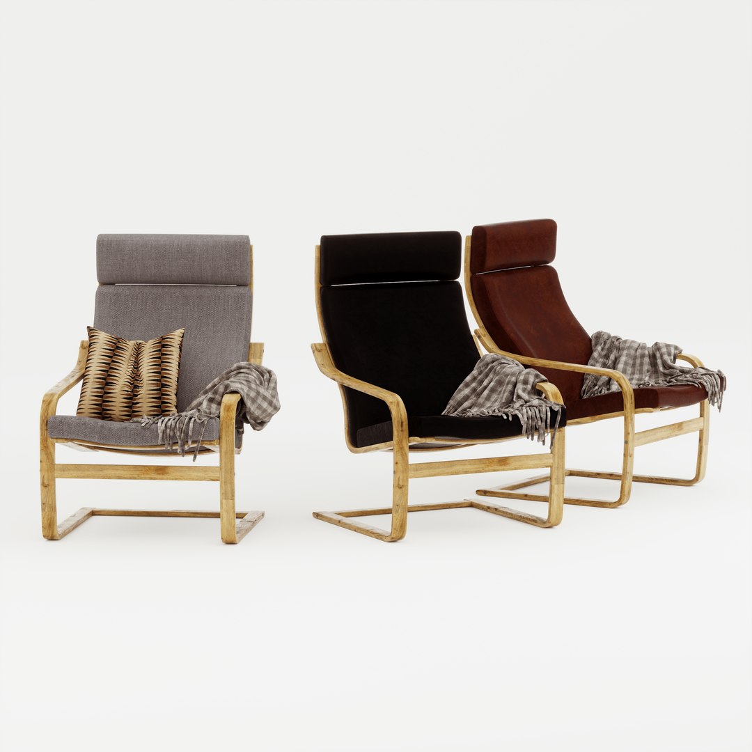 3D IKEA Style Armchair - TurboSquid 1940950