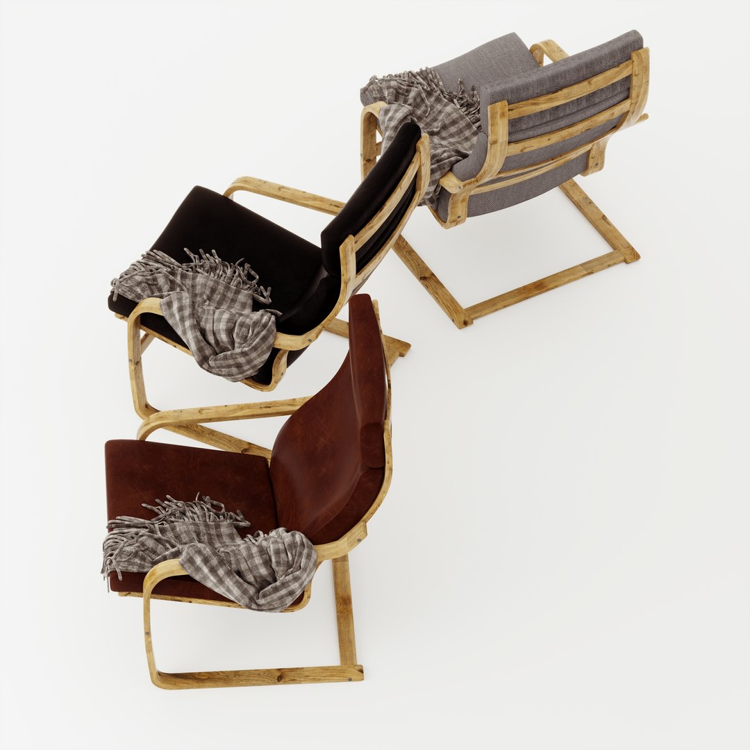 3D IKEA Style Armchair - TurboSquid 1940950