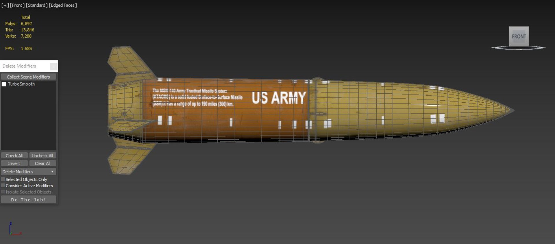 MGM-140-164-168 Army Tactical Missile System 3D Model - TurboSquid 2241844