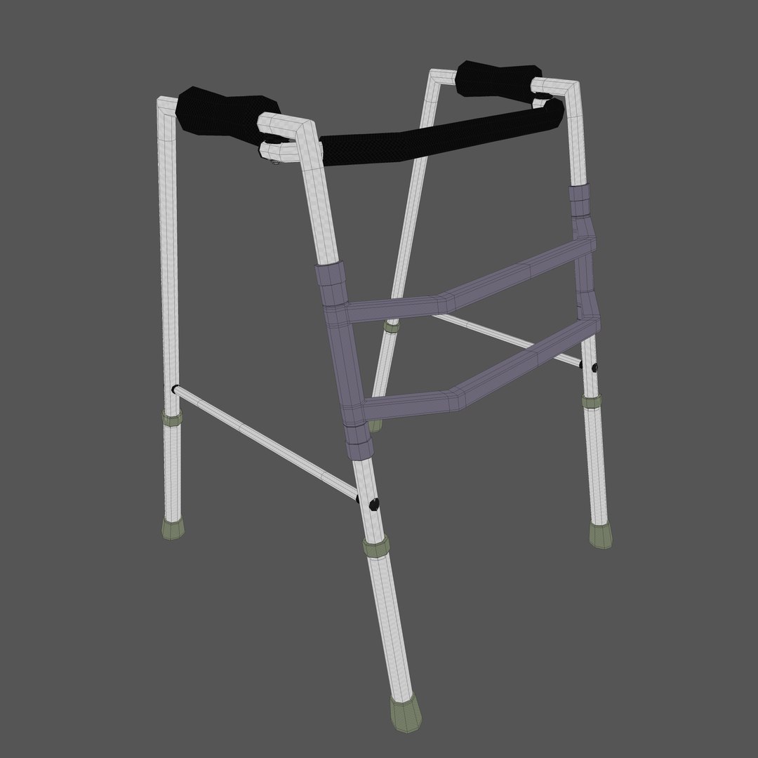 walker walking frame 3d c4d