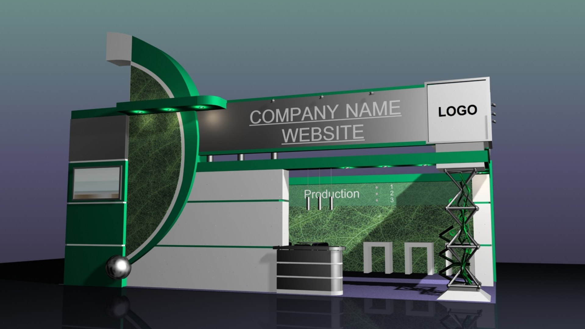 Expo pharmaceutical 3D model - TurboSquid 1336426