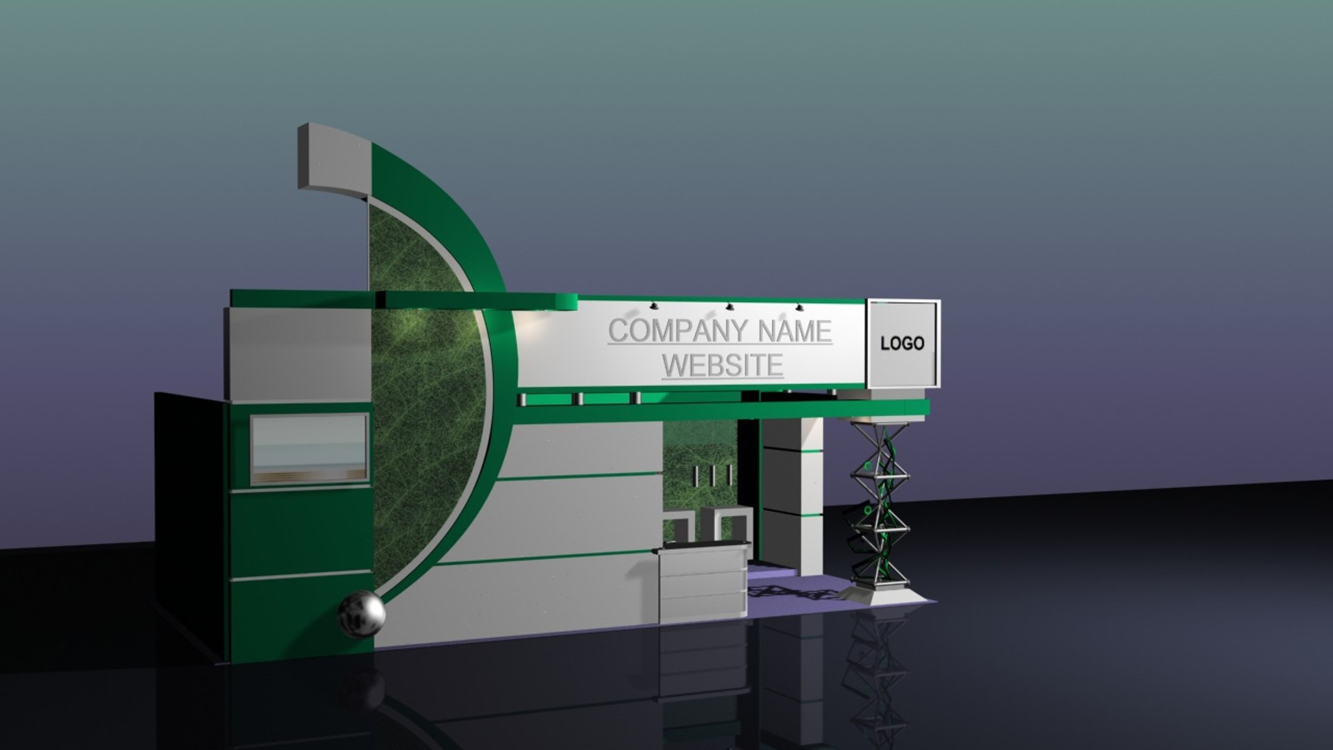 Expo pharmaceutical 3D model - TurboSquid 1336426