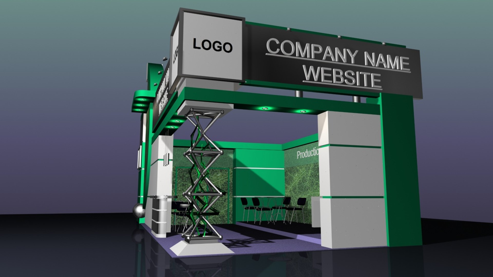 Expo pharmaceutical 3D model - TurboSquid 1336426