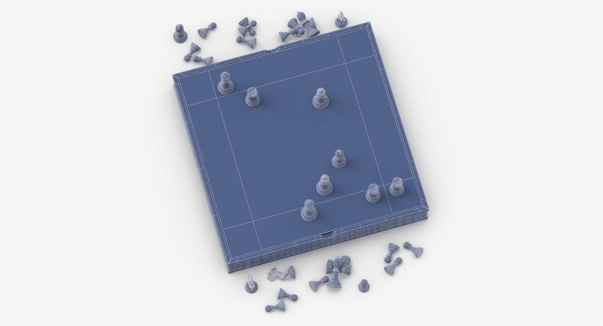 3D Chess Board Set 02 - TurboSquid 1582031