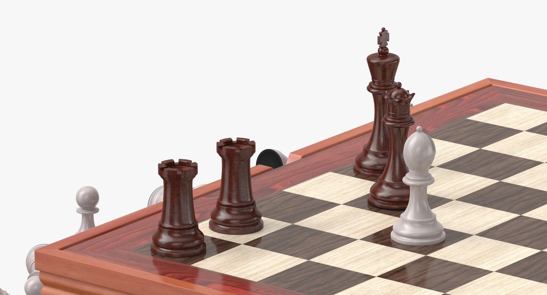3D Chess Board Set 02 - TurboSquid 1582031