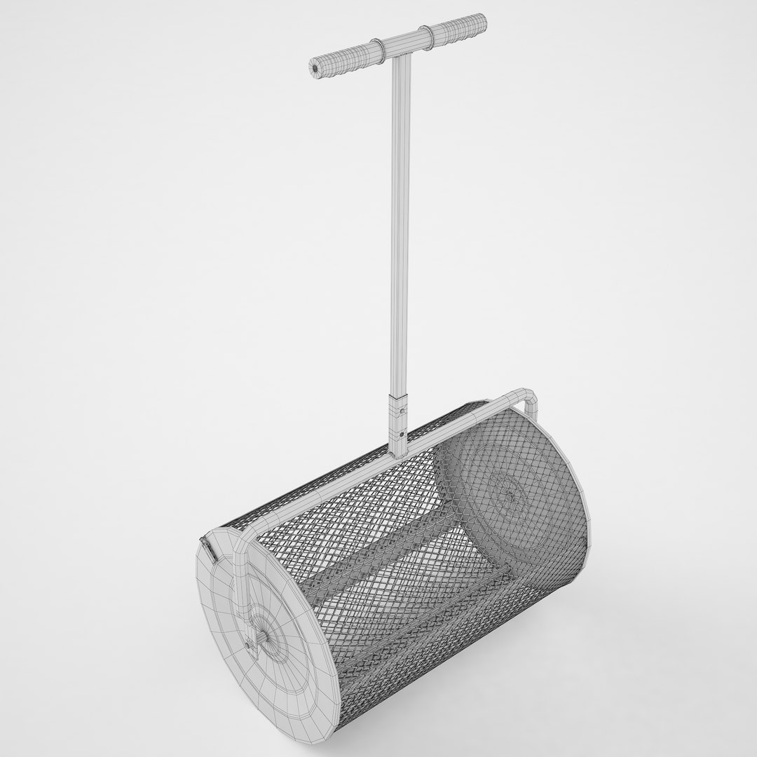 3D Rolling Garden Lawn Compost Spreader 03 Model - TurboSquid 2254804