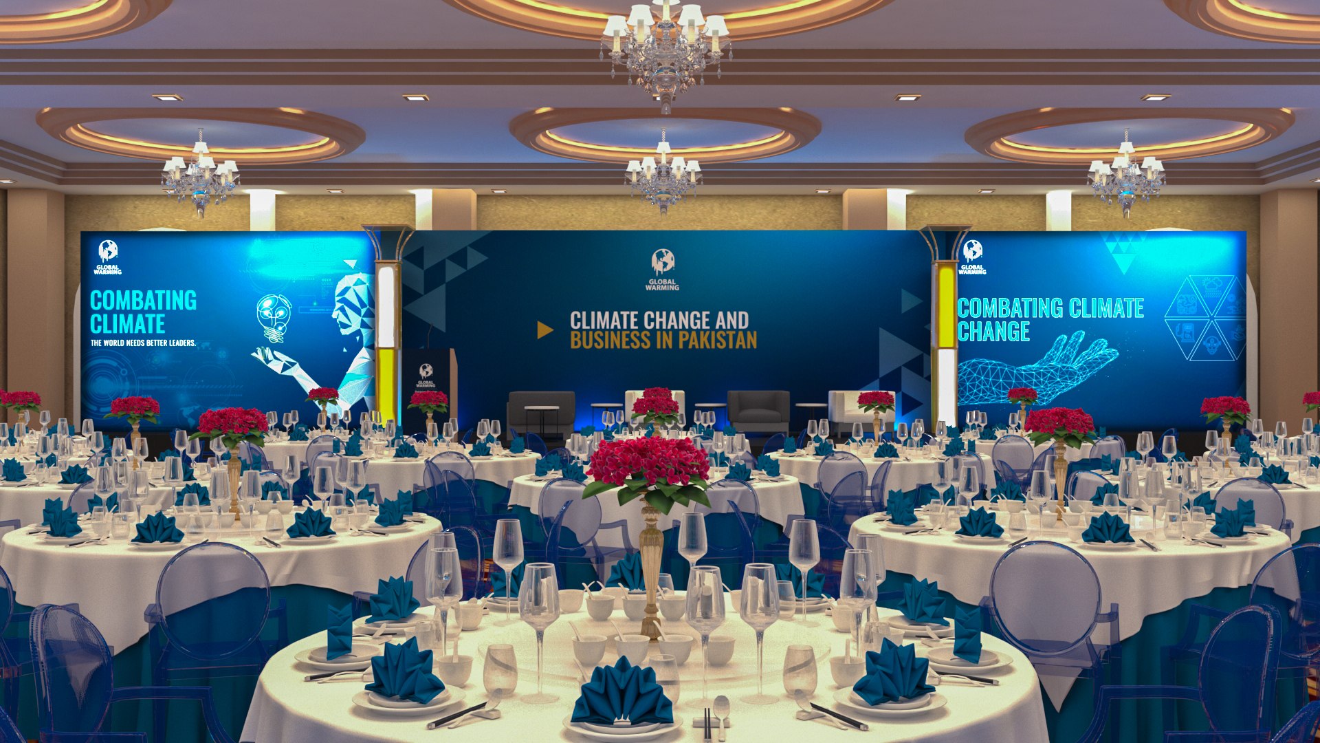 3D Corporate Event Design - TurboSquid 2173013