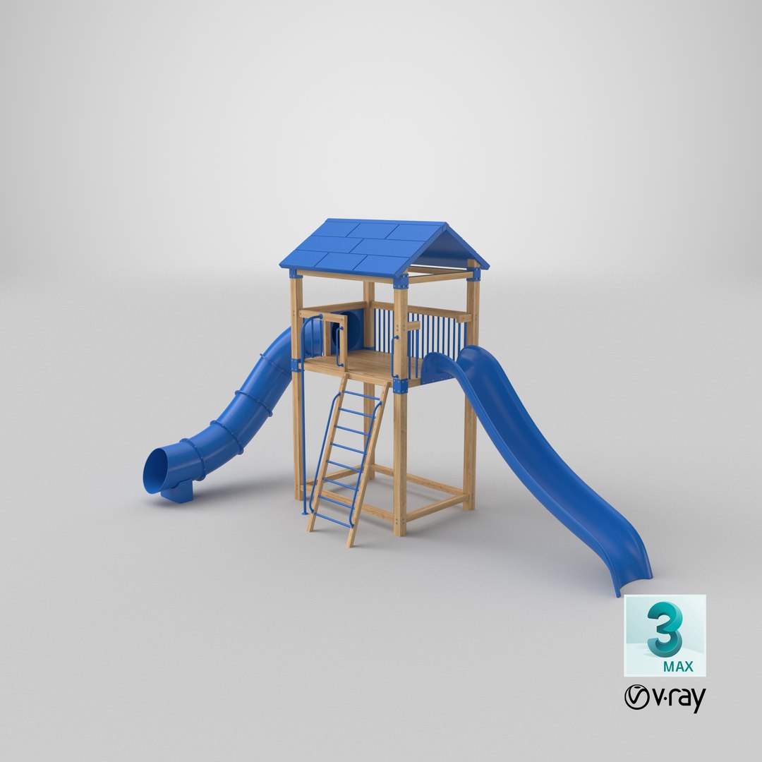 Playground Slide 02 3D Model - TurboSquid 2140624