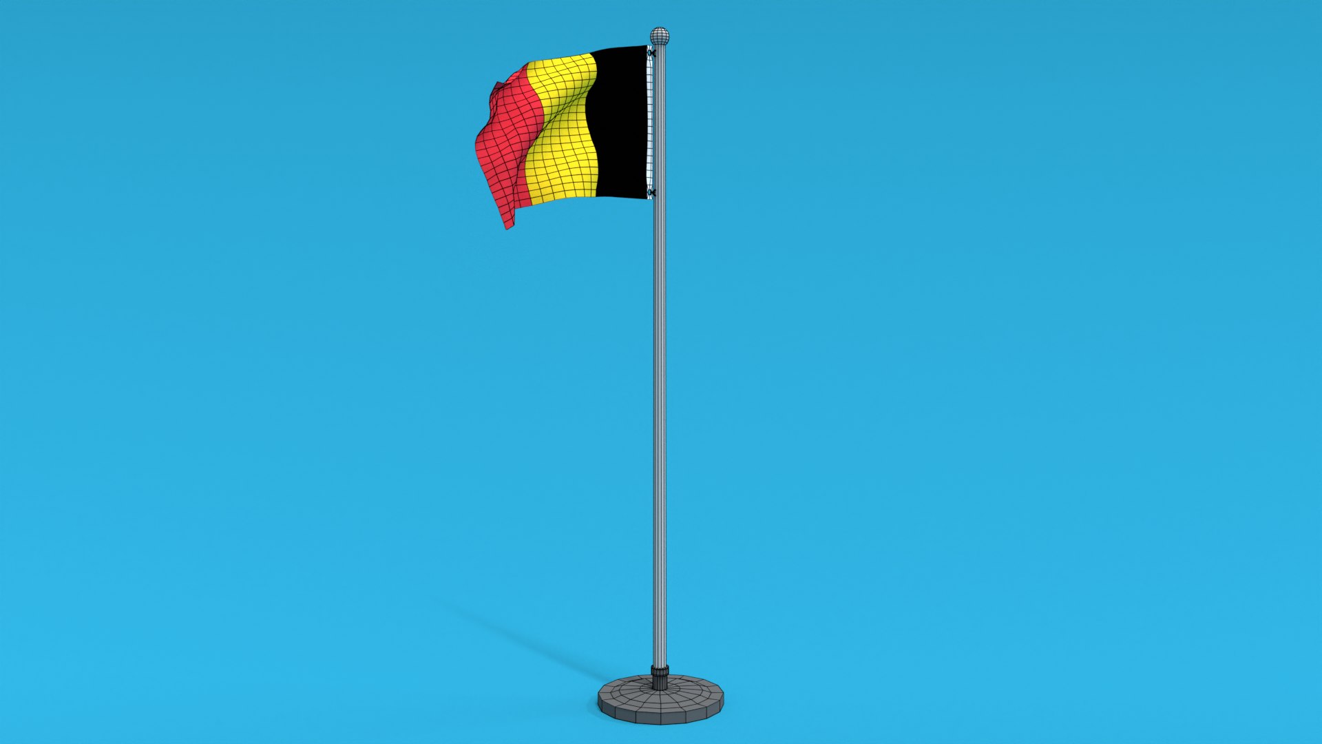 Low Poly Seamless Animated Belgium Flag 3D Model - TurboSquid 1904217