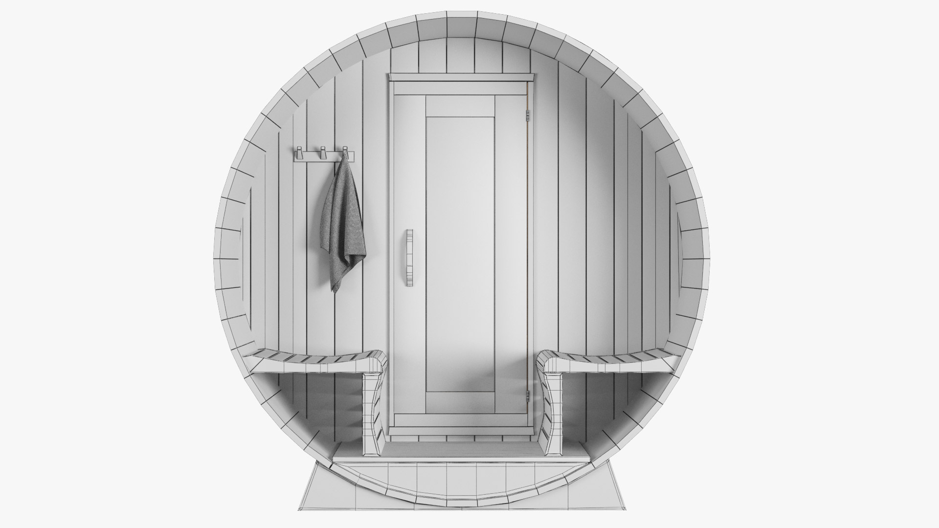 Panoramic View Saunas Model - TurboSquid 2081685