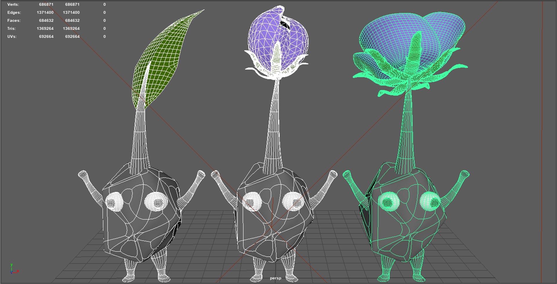 3D Rock Pikmin Model - TurboSquid 1653707