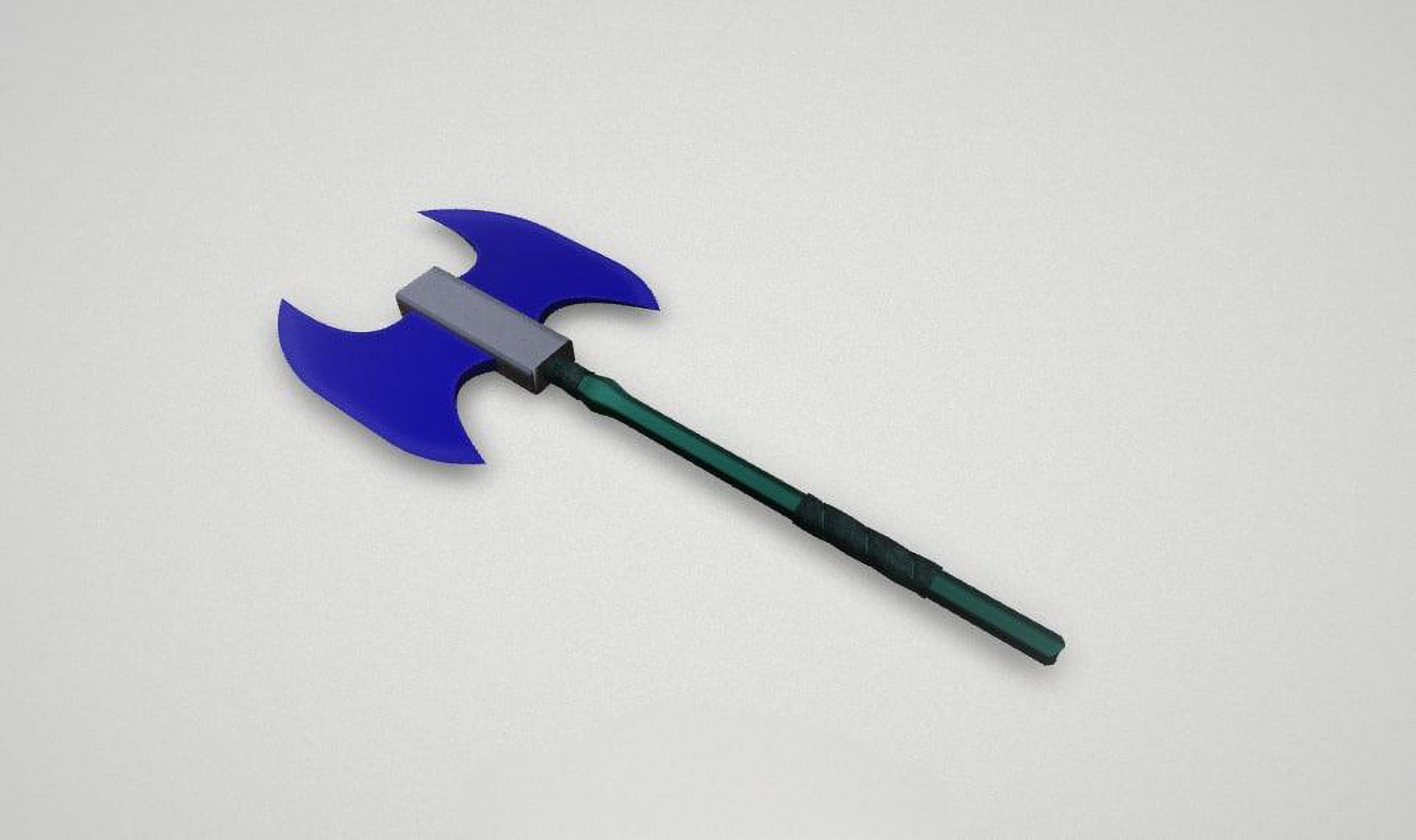 Game asset Vibrant Blue Dual-Headed Axe 3D model - TurboSquid 2143709