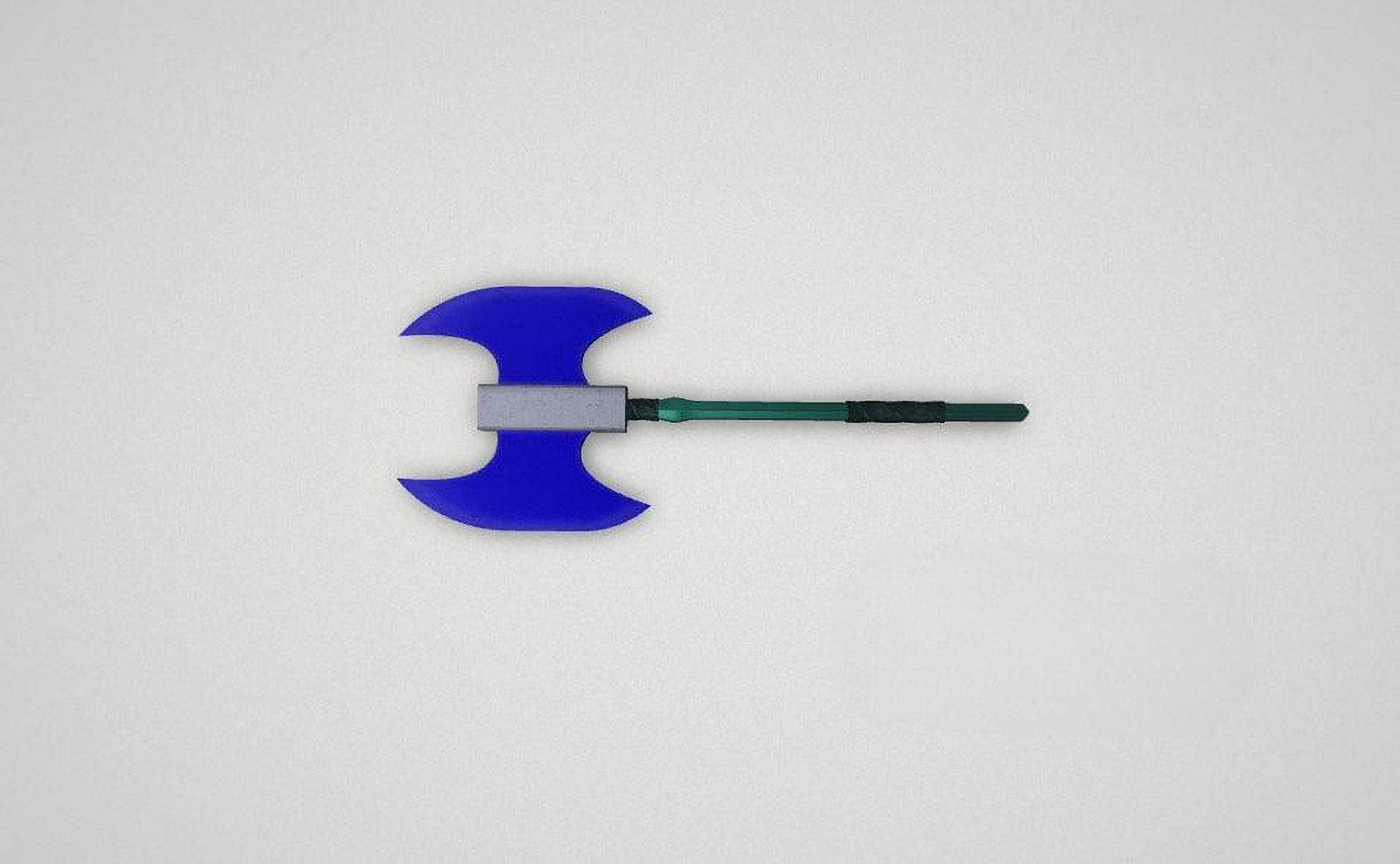 Game asset Vibrant Blue Dual-Headed Axe 3D model - TurboSquid 2143709