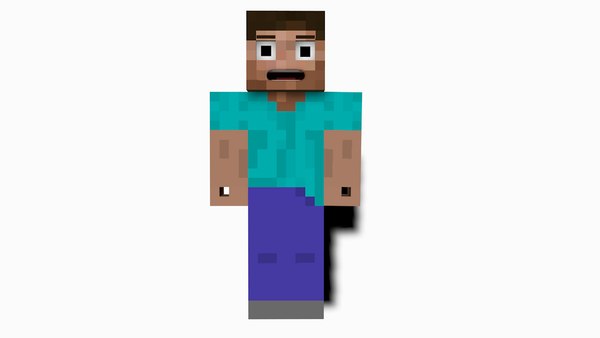 modelo 3d Minecraft Steve Rig v2 - TurboSquid 780248
