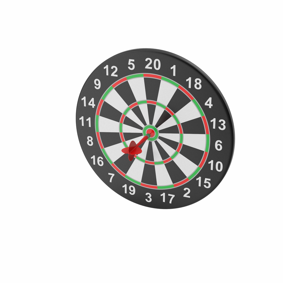 3D Dartboard With Dart - TurboSquid 1911858