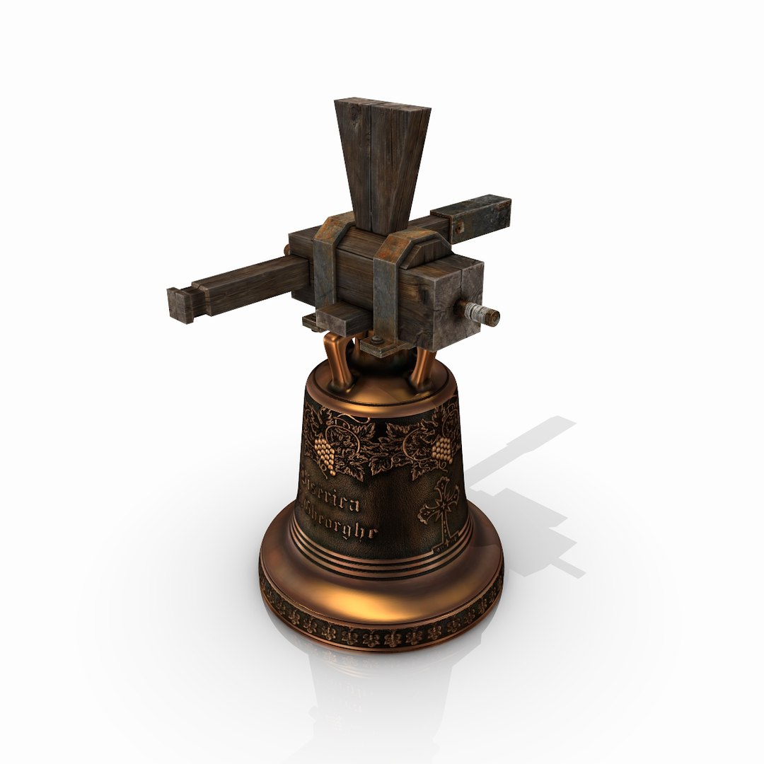 Medieval Church Bell 3d Obj