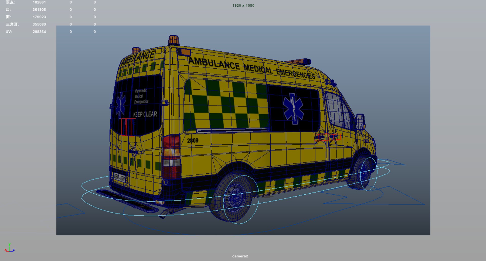 3D Ambulance Rigged Model - TurboSquid 2256234