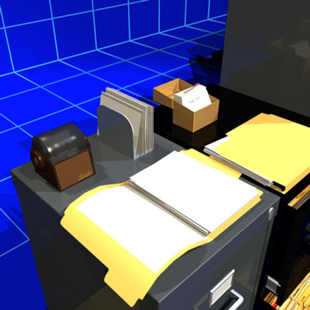 Files Folders Cabinets 01 3d Model