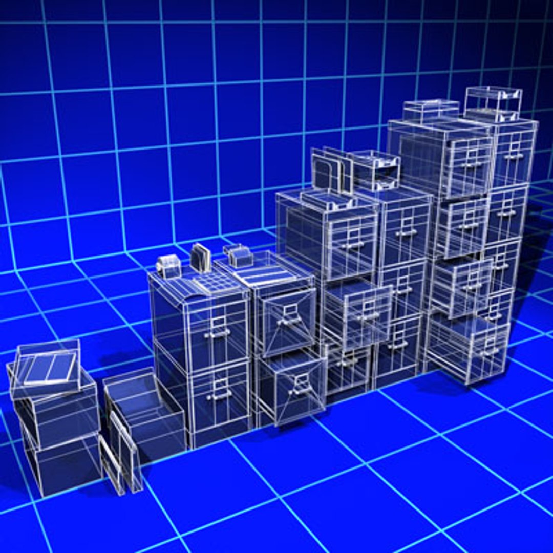 Files Folders Cabinets 01 3d Model
