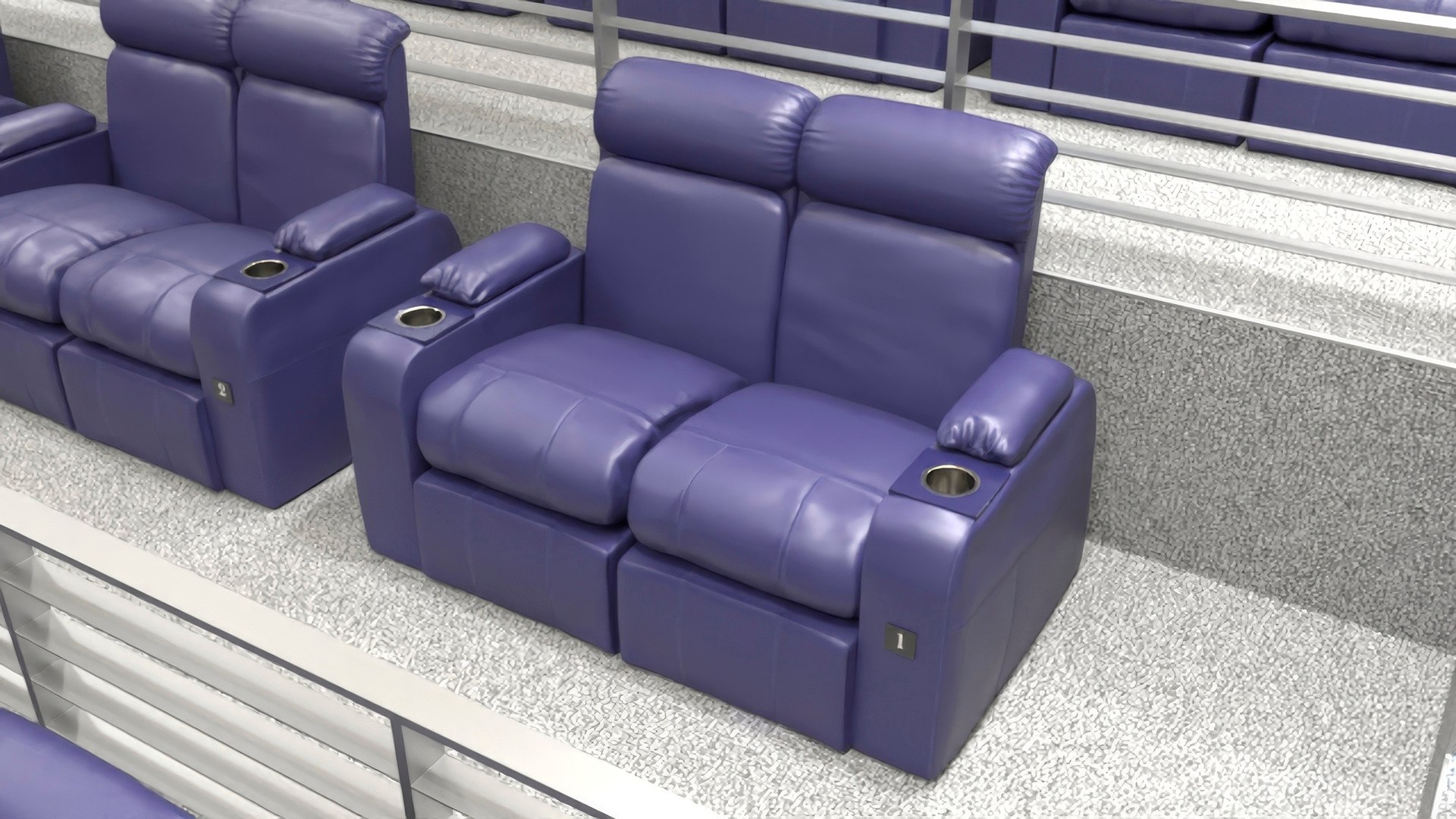 3D Model Small Cinema Interior - TurboSquid 2213181