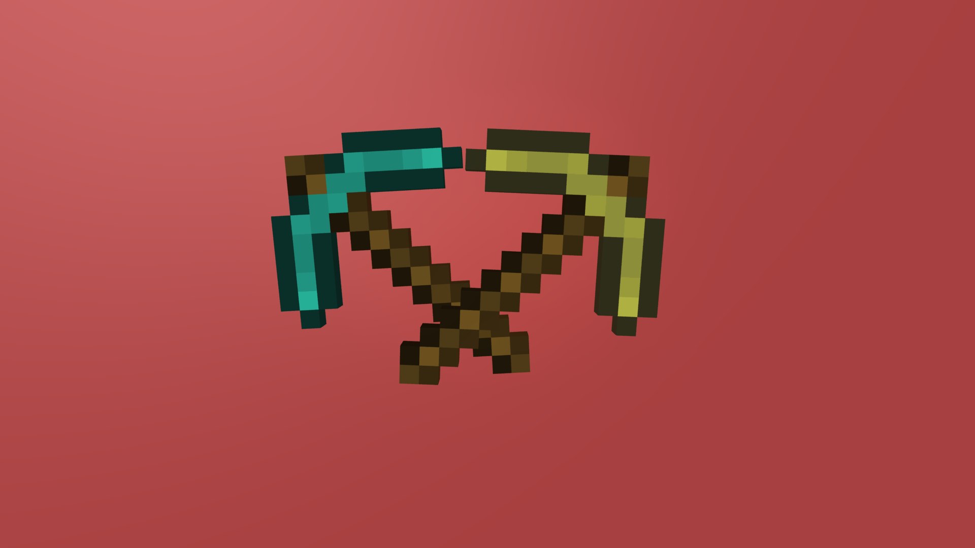 3d Model Pickaxe Minecraft