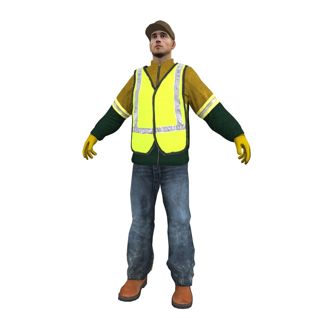 3dsmax Worker Man