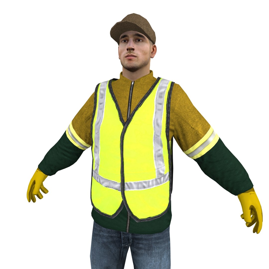 3dsmax Worker Man