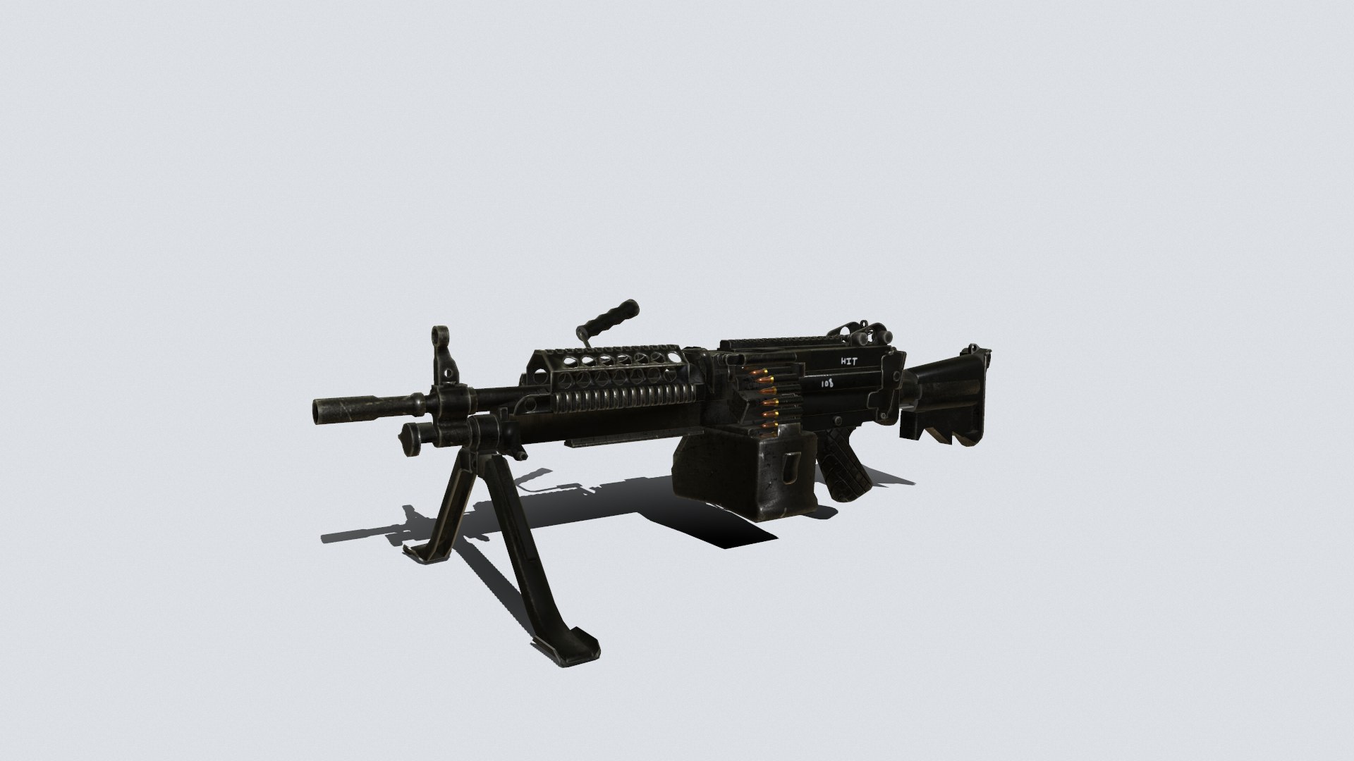 3D M249 Gun - TurboSquid 1509608