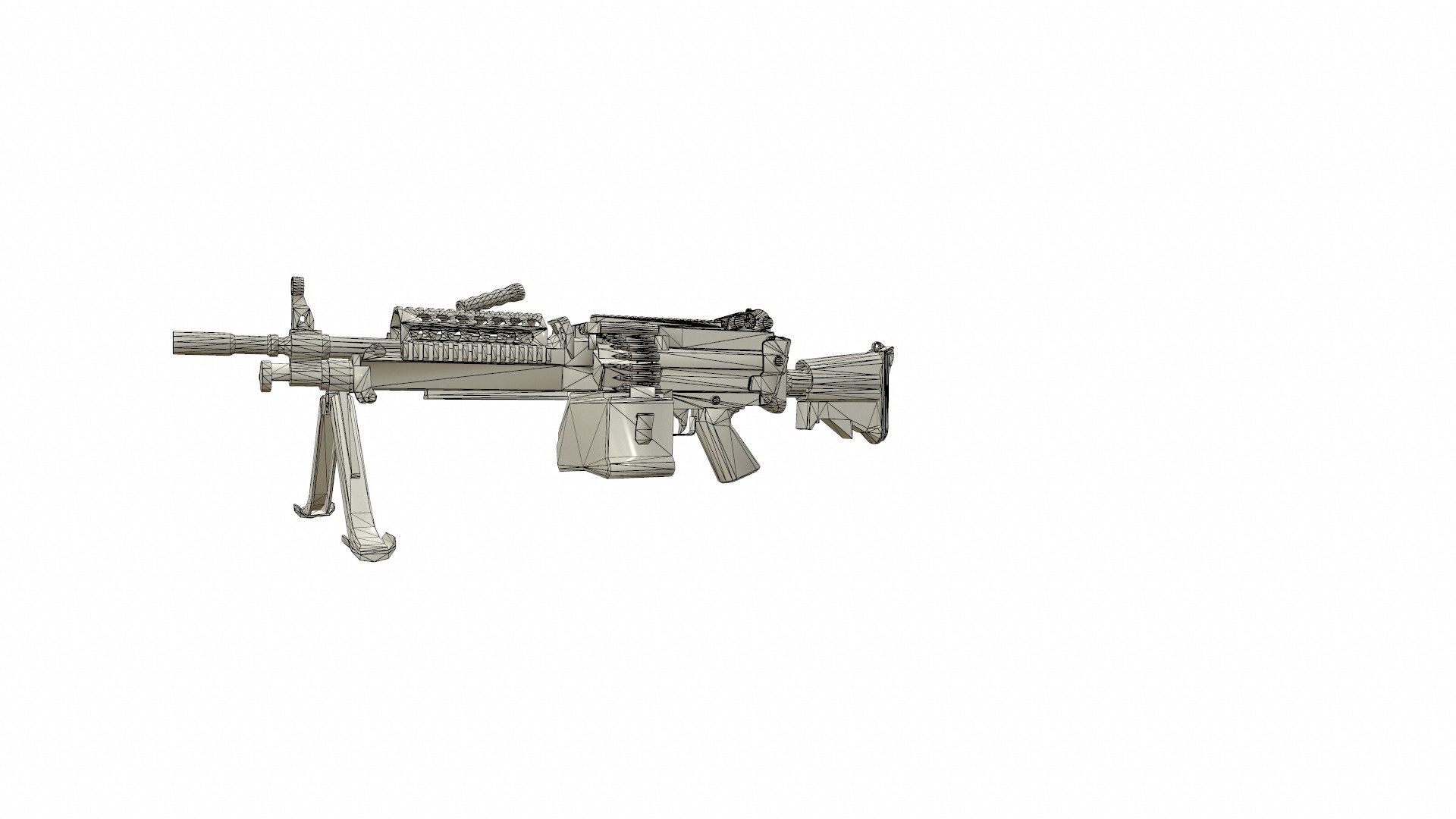 3D M249 Gun - TurboSquid 1509608