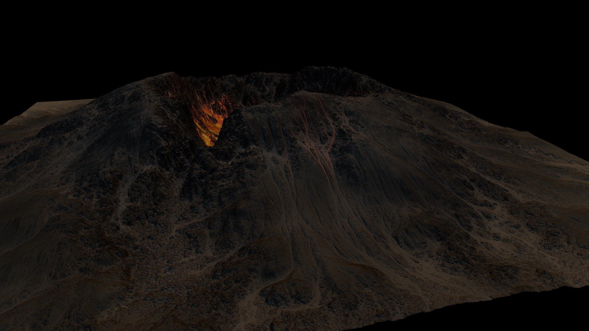 Volcano 3d Model