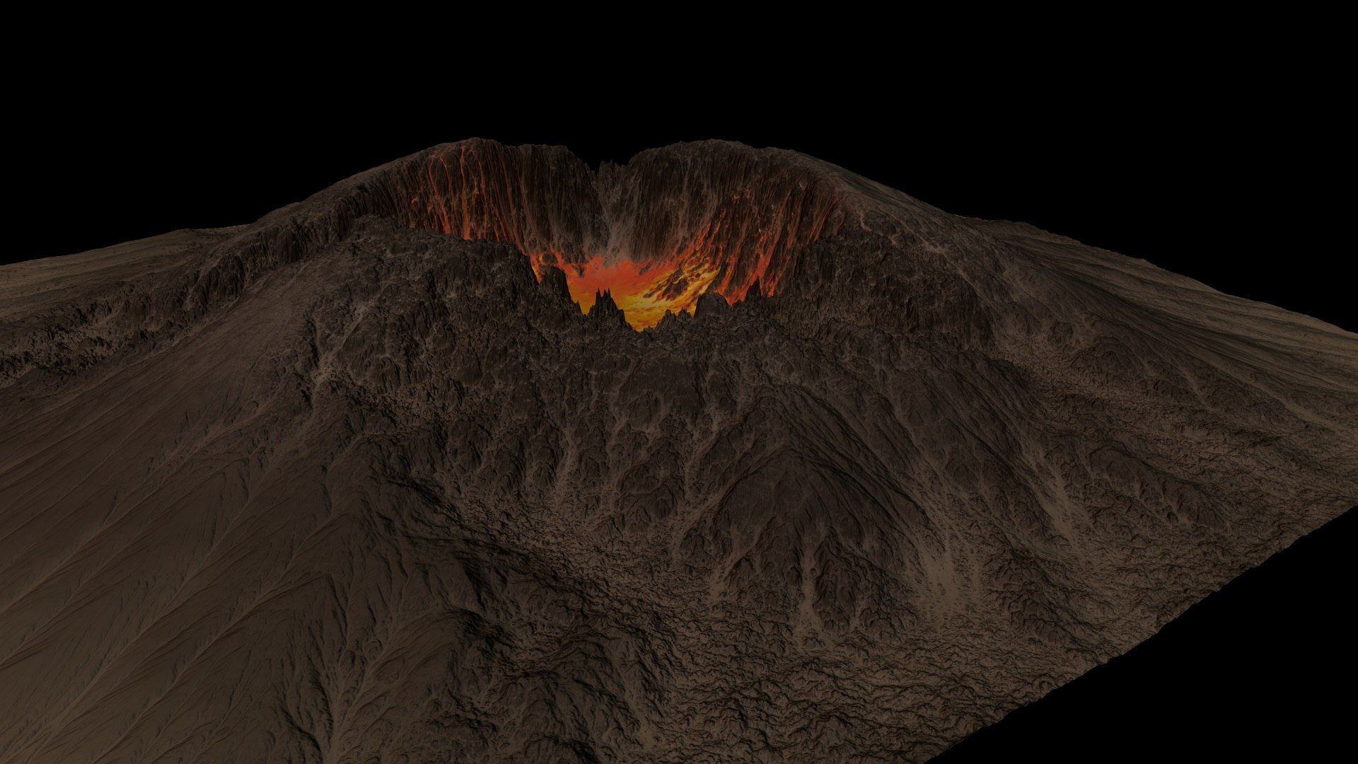 Volcano 3d Model