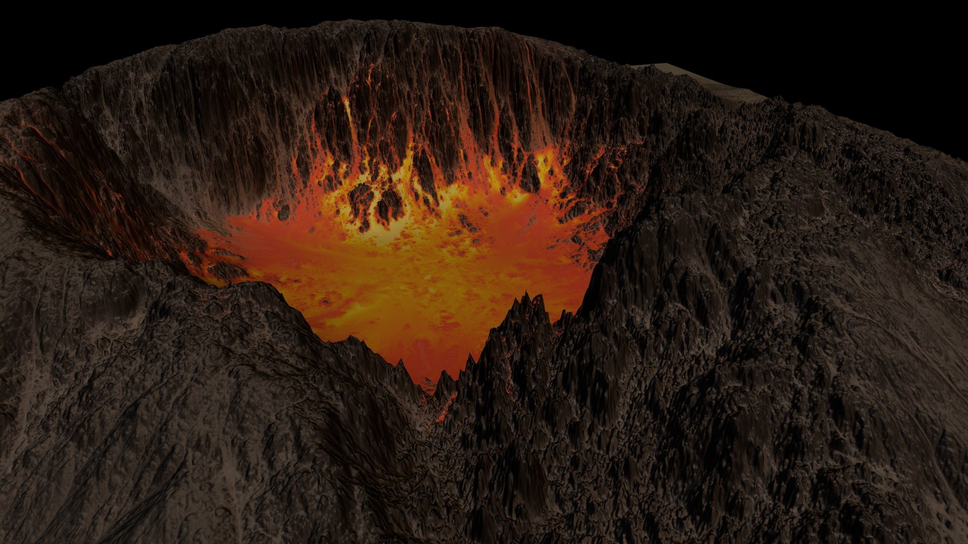 Volcano 3d Model