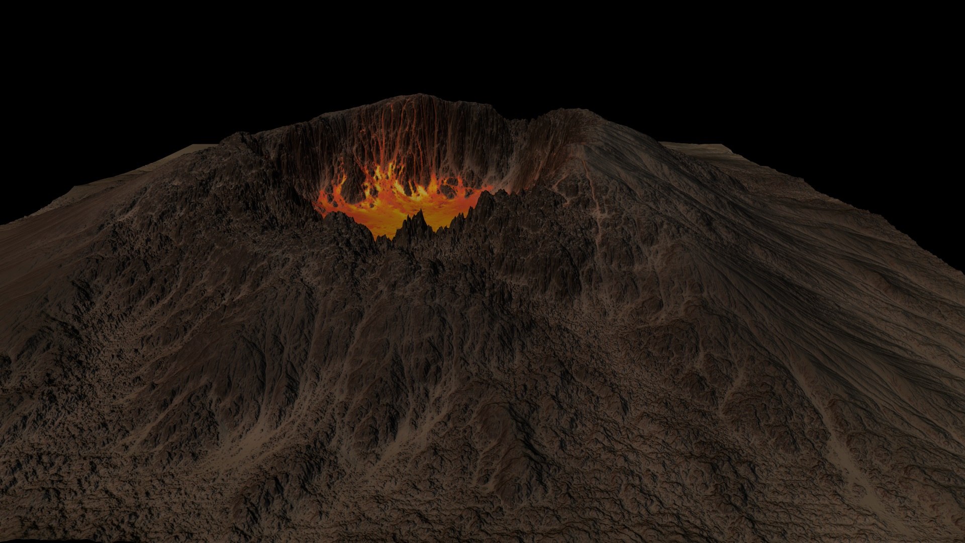 Volcano 3d Model