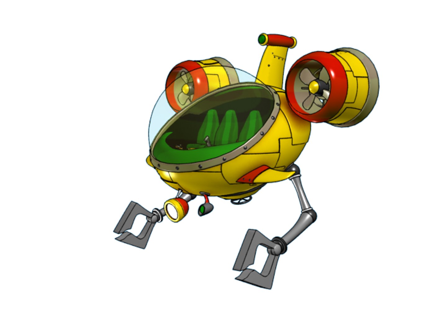 Bathyscaphe Comics 3d Model
