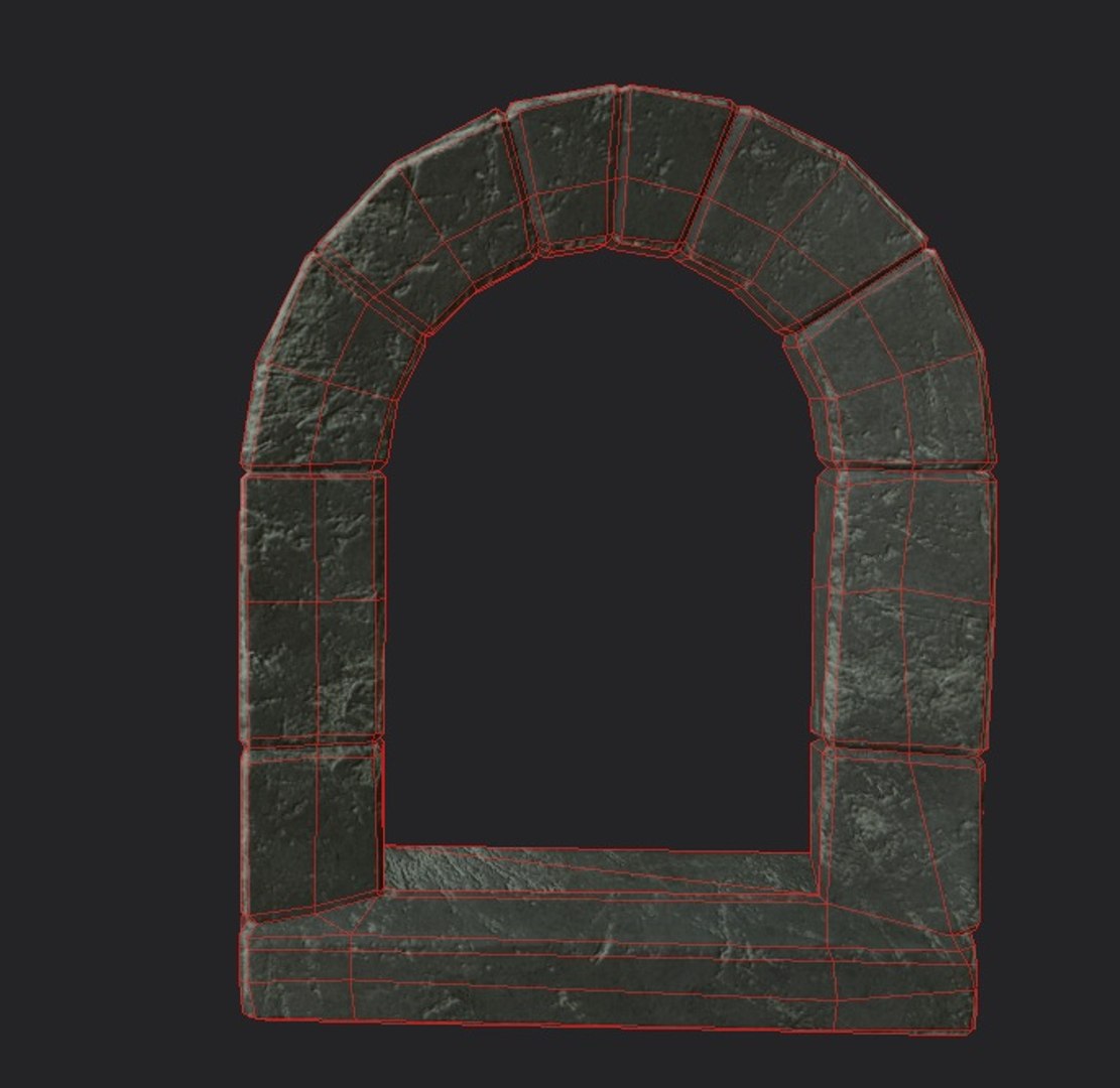 3D Medieval Stone Window - TurboSquid 1559853