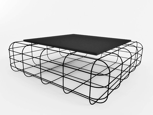 3d model coffee wire metal