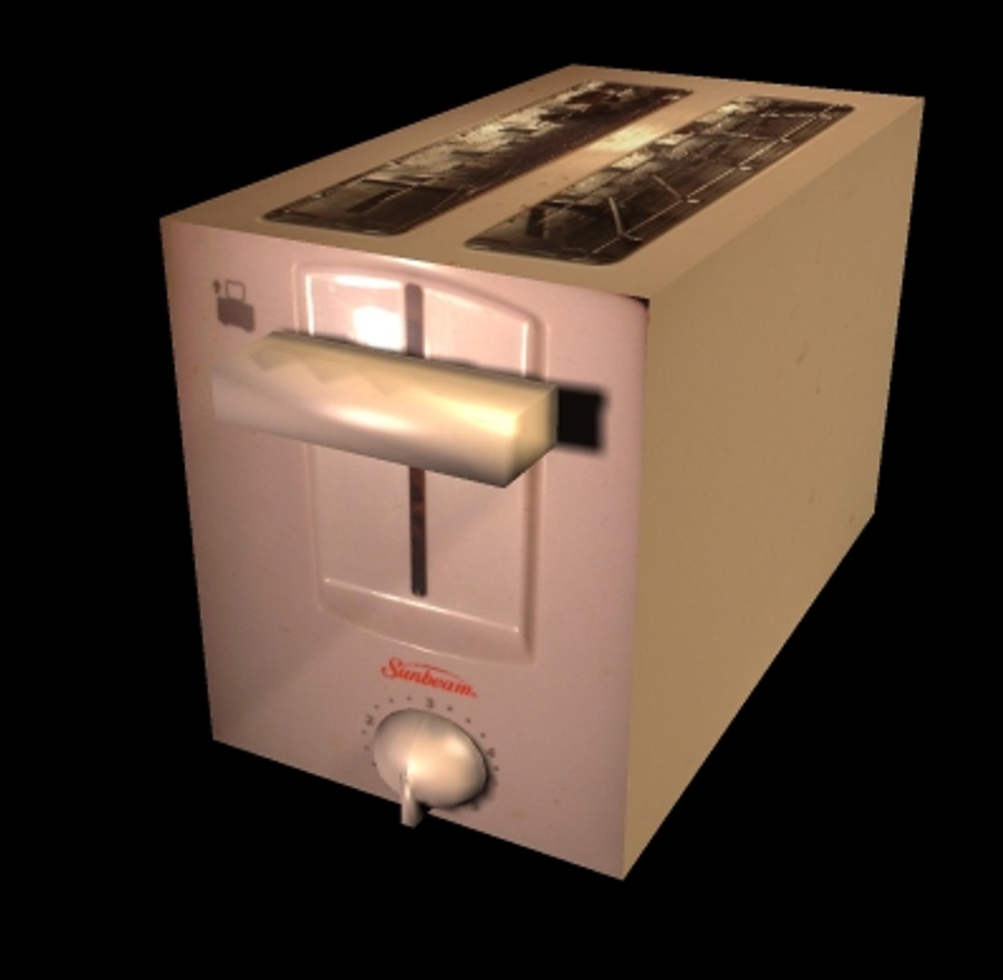 Toaster Toast 3d