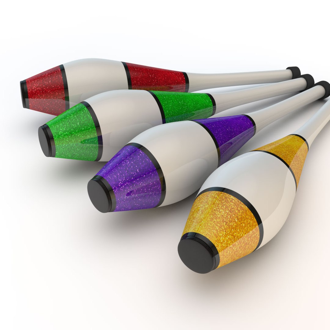 3d C4d Juggling Clubs