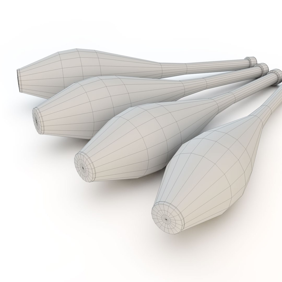 3d C4d Juggling Clubs