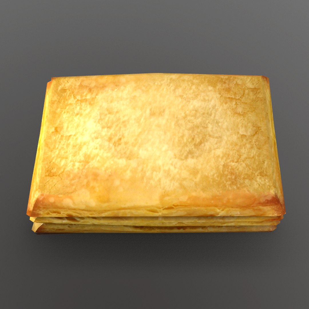 Puff Pastry 3D Model - TurboSquid 1289371