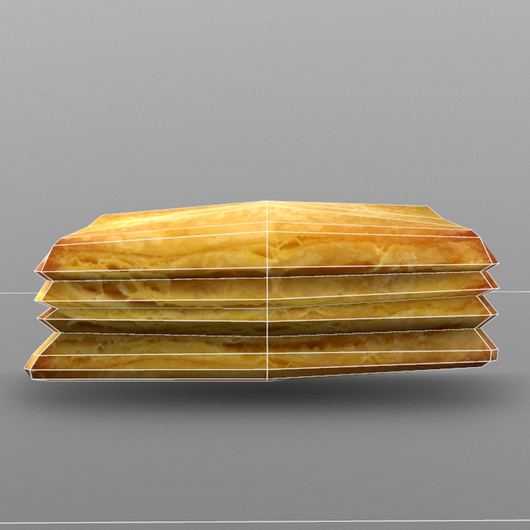 Puff Pastry 3D Model - TurboSquid 1289371