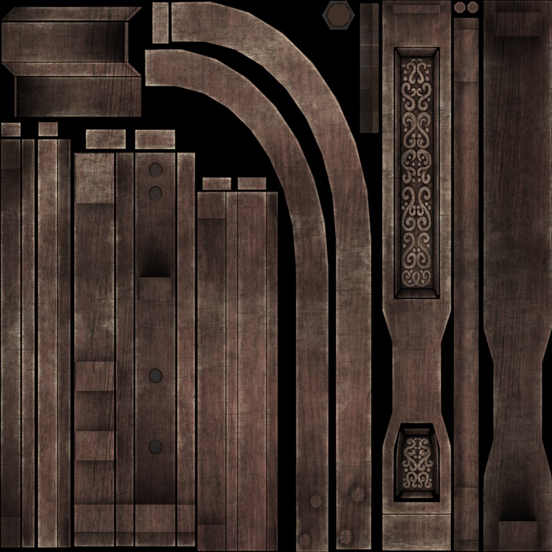 3d medieval weapon rack model