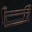 3d medieval weapon rack model