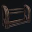 3d medieval weapon rack model