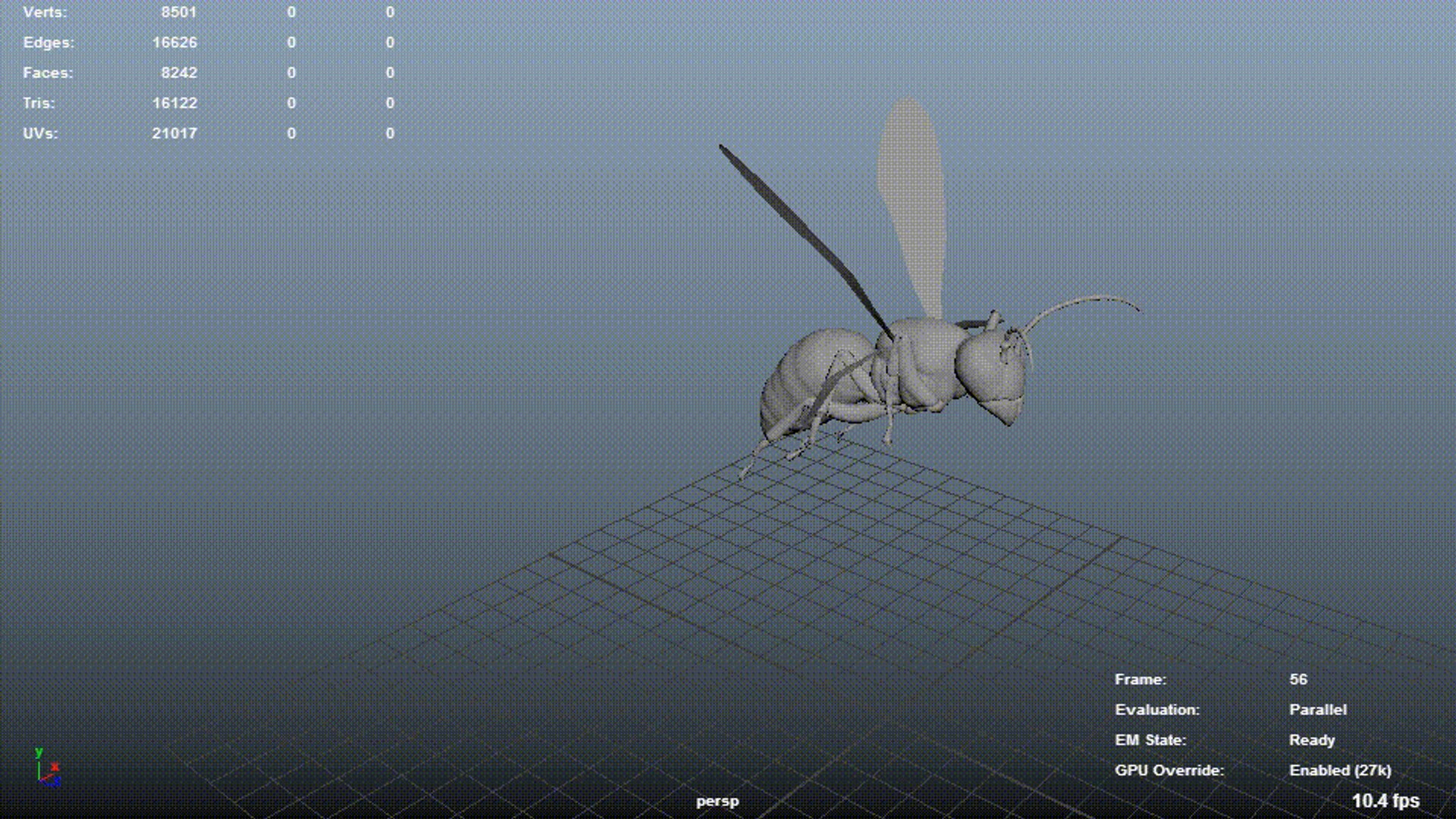 3D Bee Animation Model - TurboSquid 1386756